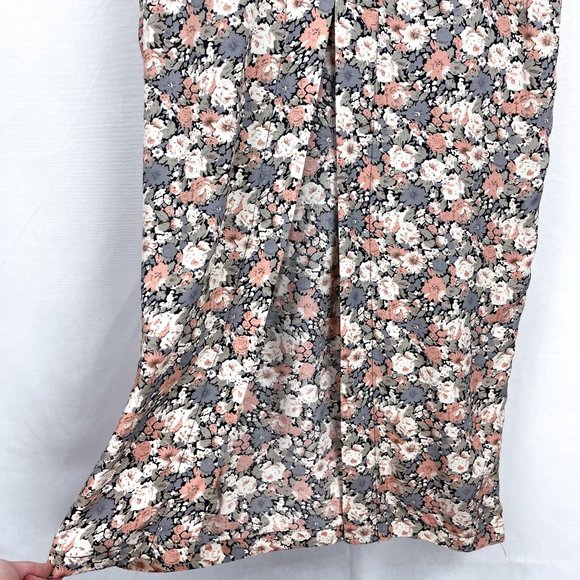 Vintage | Dresses | Vintage Nwt Syko Dusty Rose Floral Midi Dress ...